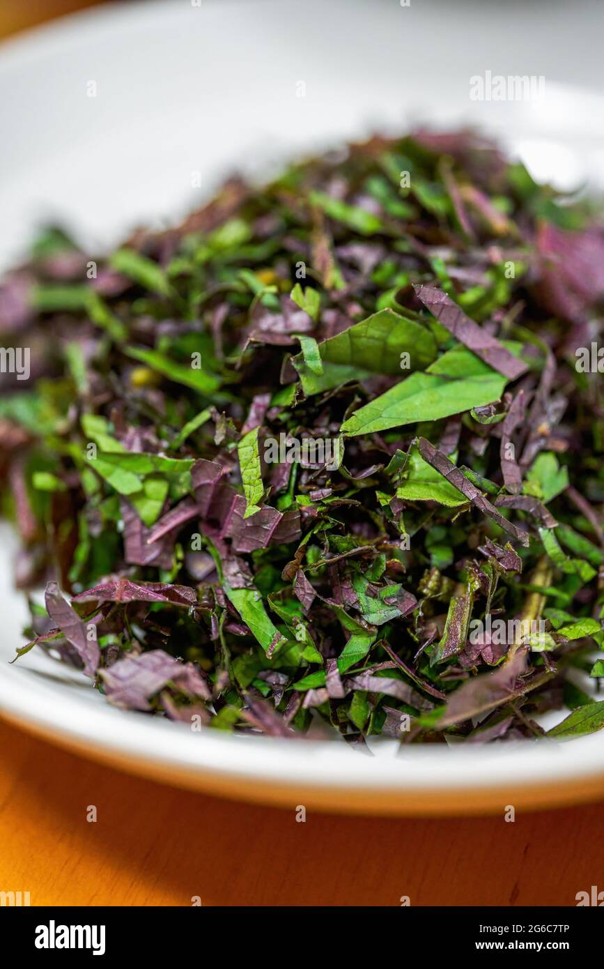 Chinese basil plant hi-res stock photography and images - Alamy