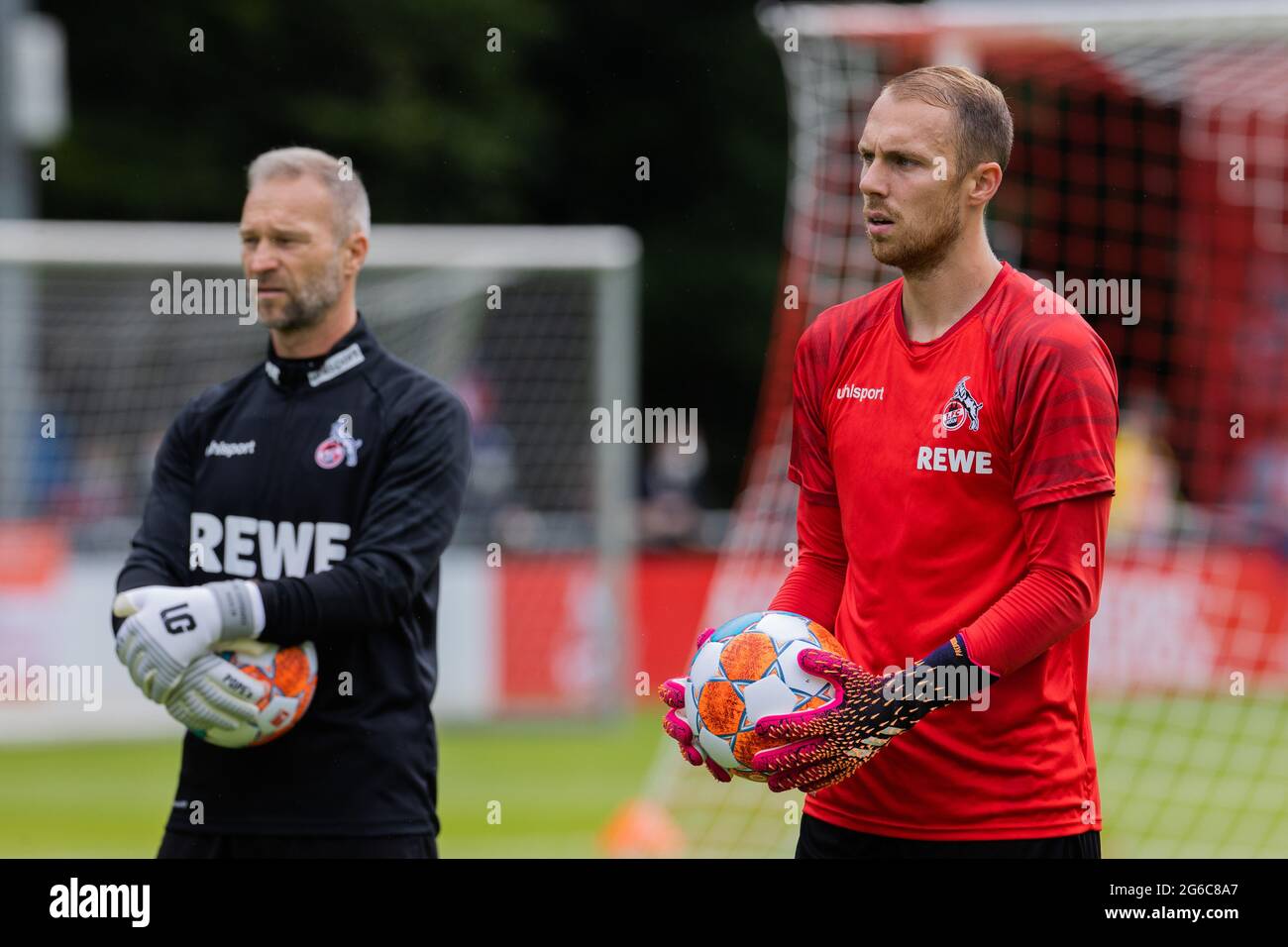 Cologne, Germany. 05th July, 2021. Football, Bundesliga, Training kick ...
