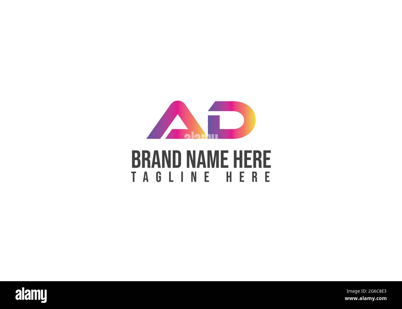 Ad letter design hi-res stock photography and images - Alamy