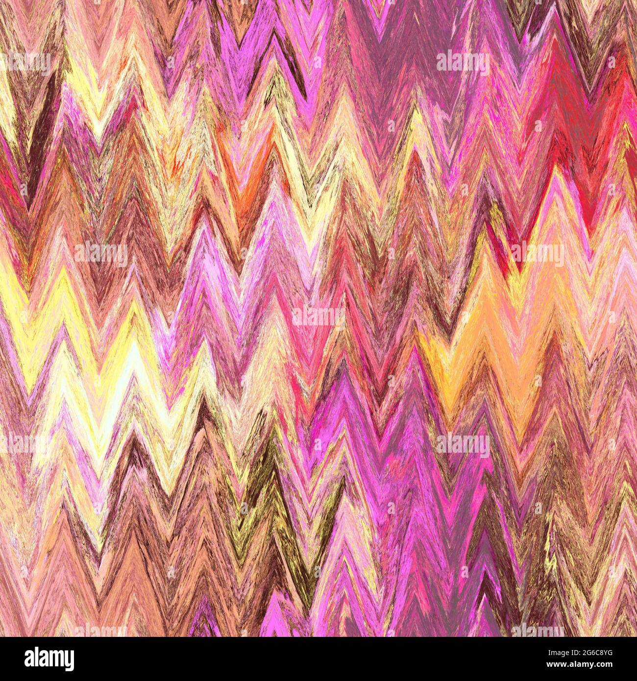Seamless abstract painted brushed chevron texture. Rainbow bright ...
