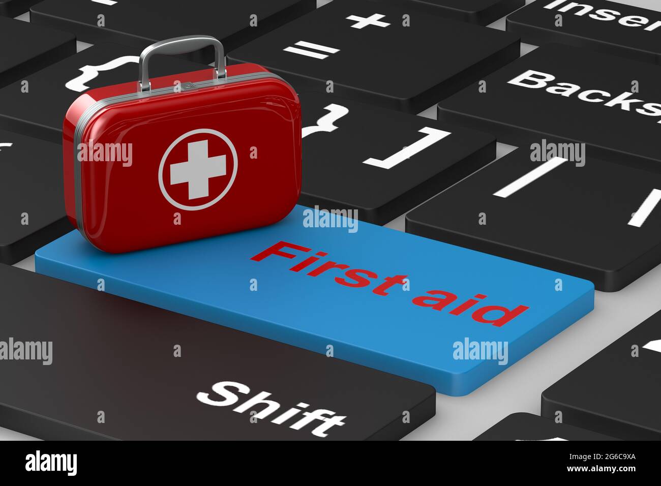 computer service on white background. Isolated 3D illustration Stock ...