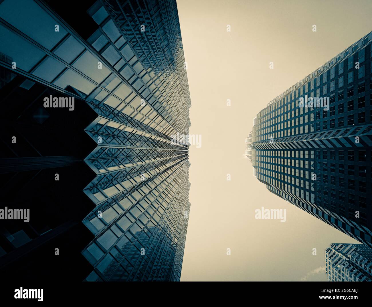 Low angle shot of office building Stock Photo - Alamy