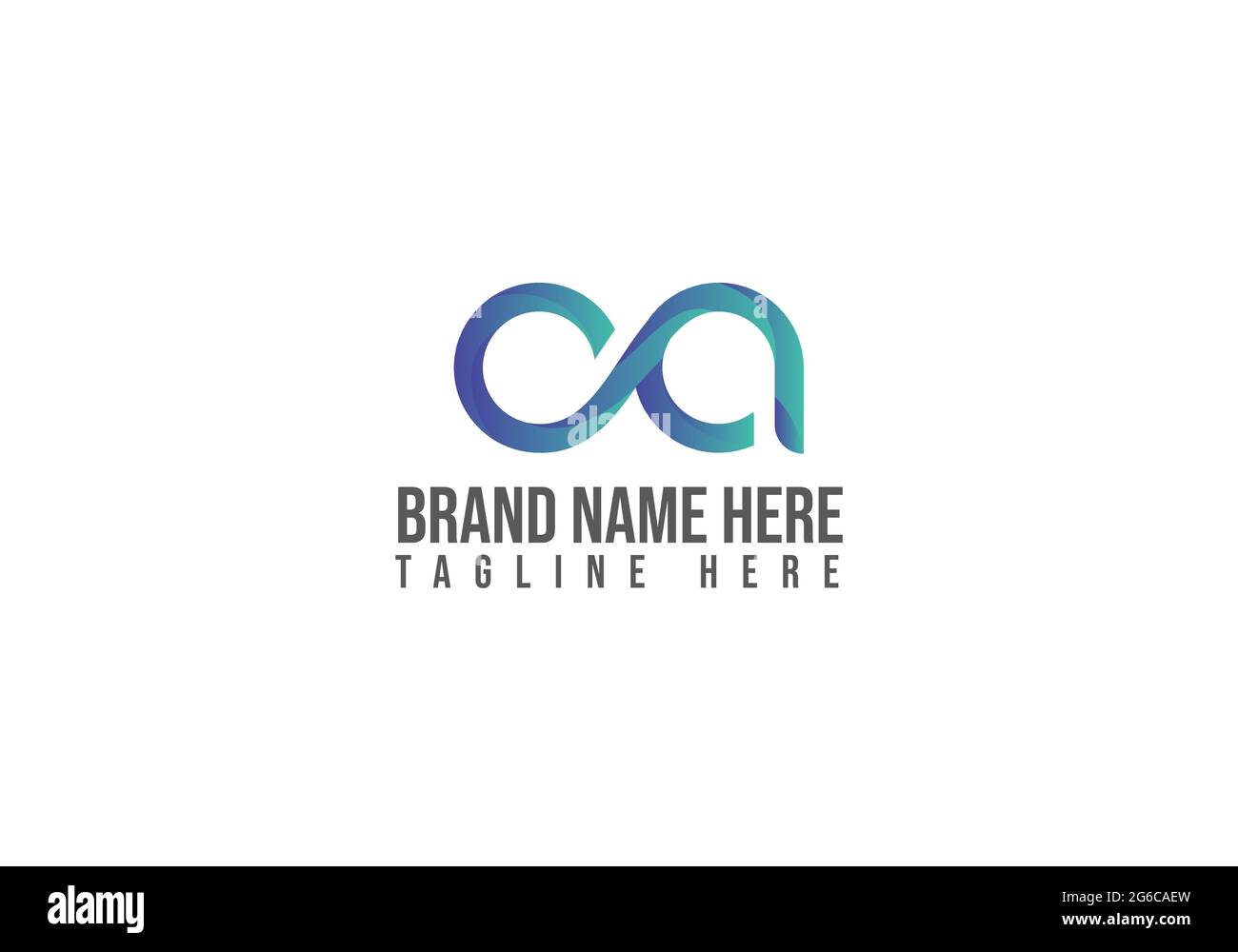 CA letter logo design and vector template design Stock Vector Image ...