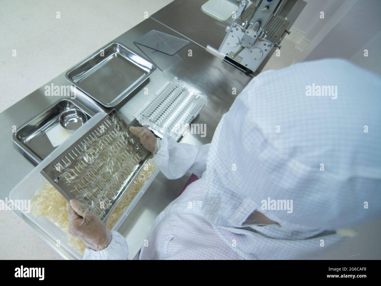 Laboratory equipment for making soft gel capsule Stock Photo - Alamy