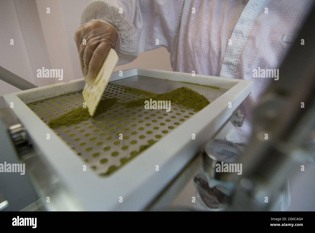Laboratory equipment for making soft gel capsule Stock Photo - Alamy