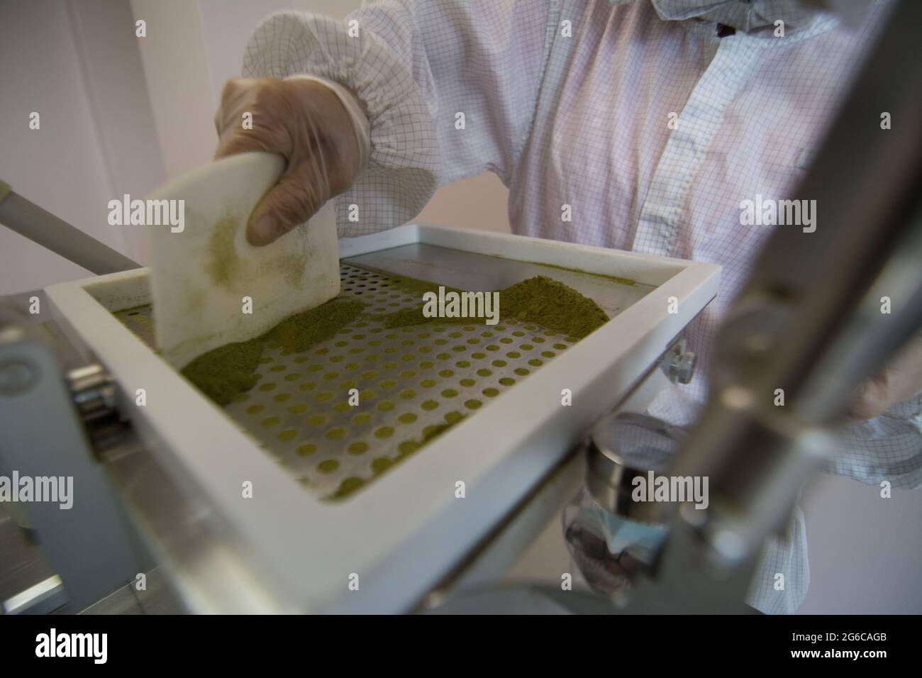 Laboratory equipment for making soft gel capsule Stock Photo - Alamy