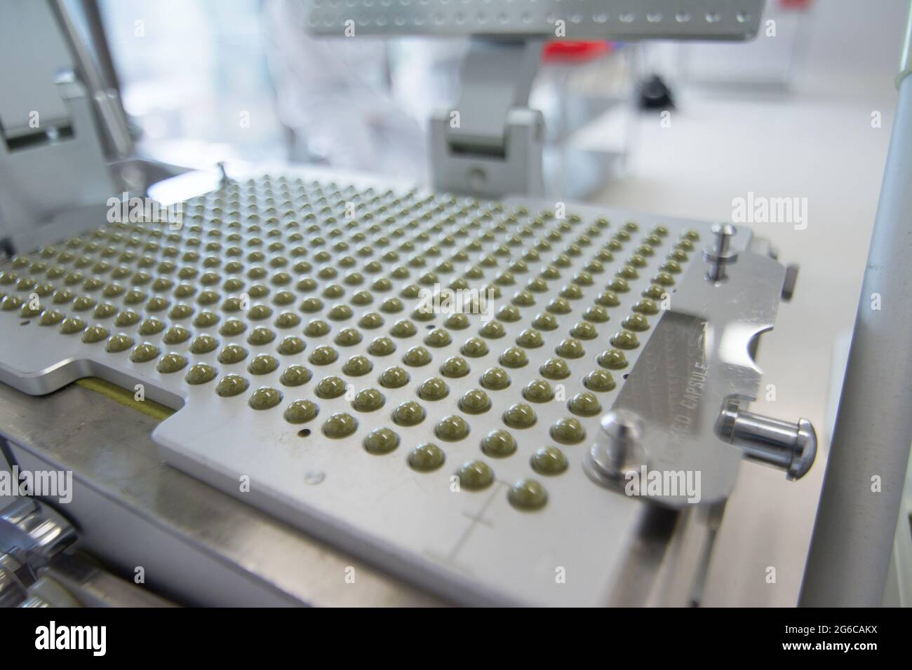 Laboratory equipment for making soft gel capsule Stock Photo - Alamy