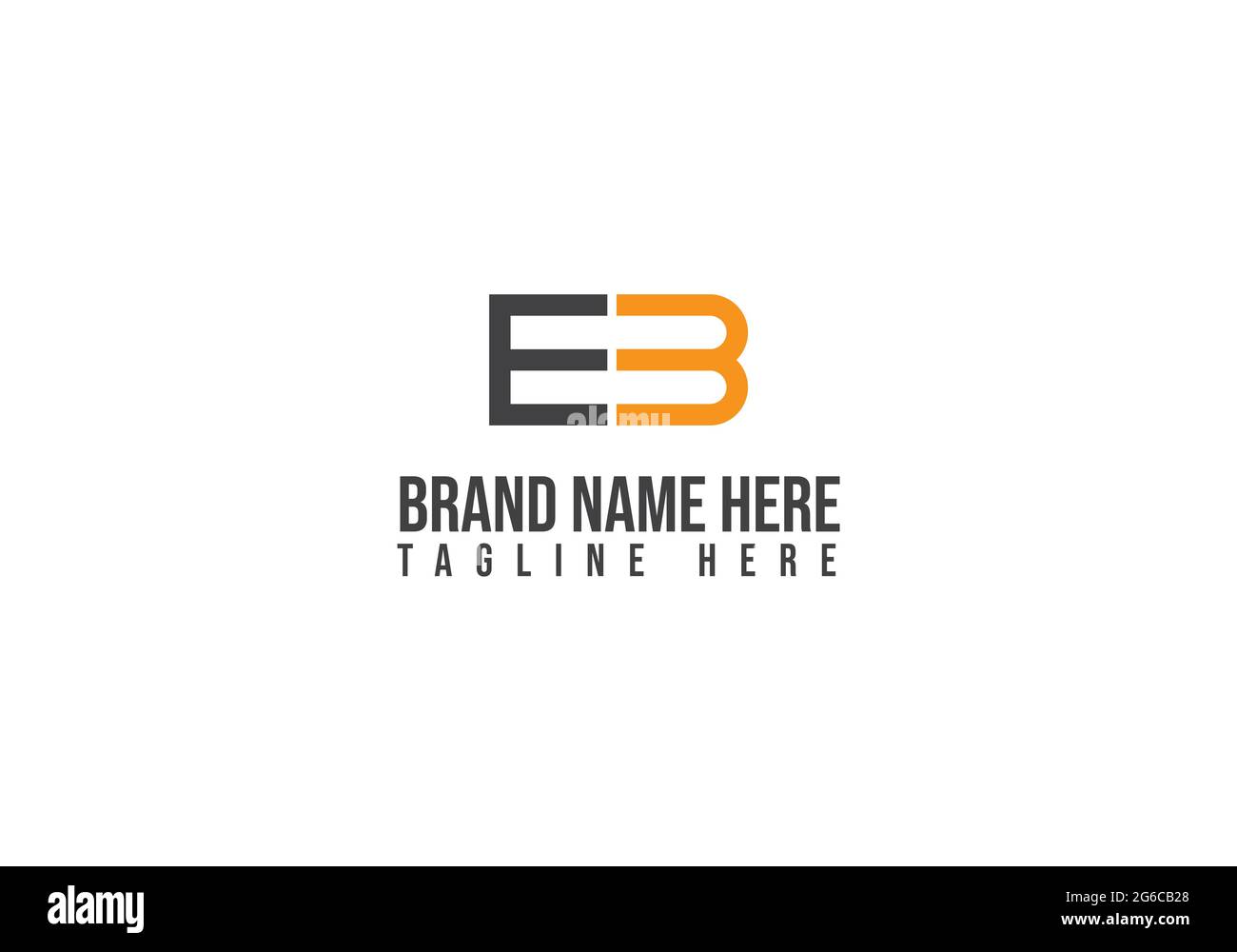 EB letter logo design and vector template design Stock Vector Image ...