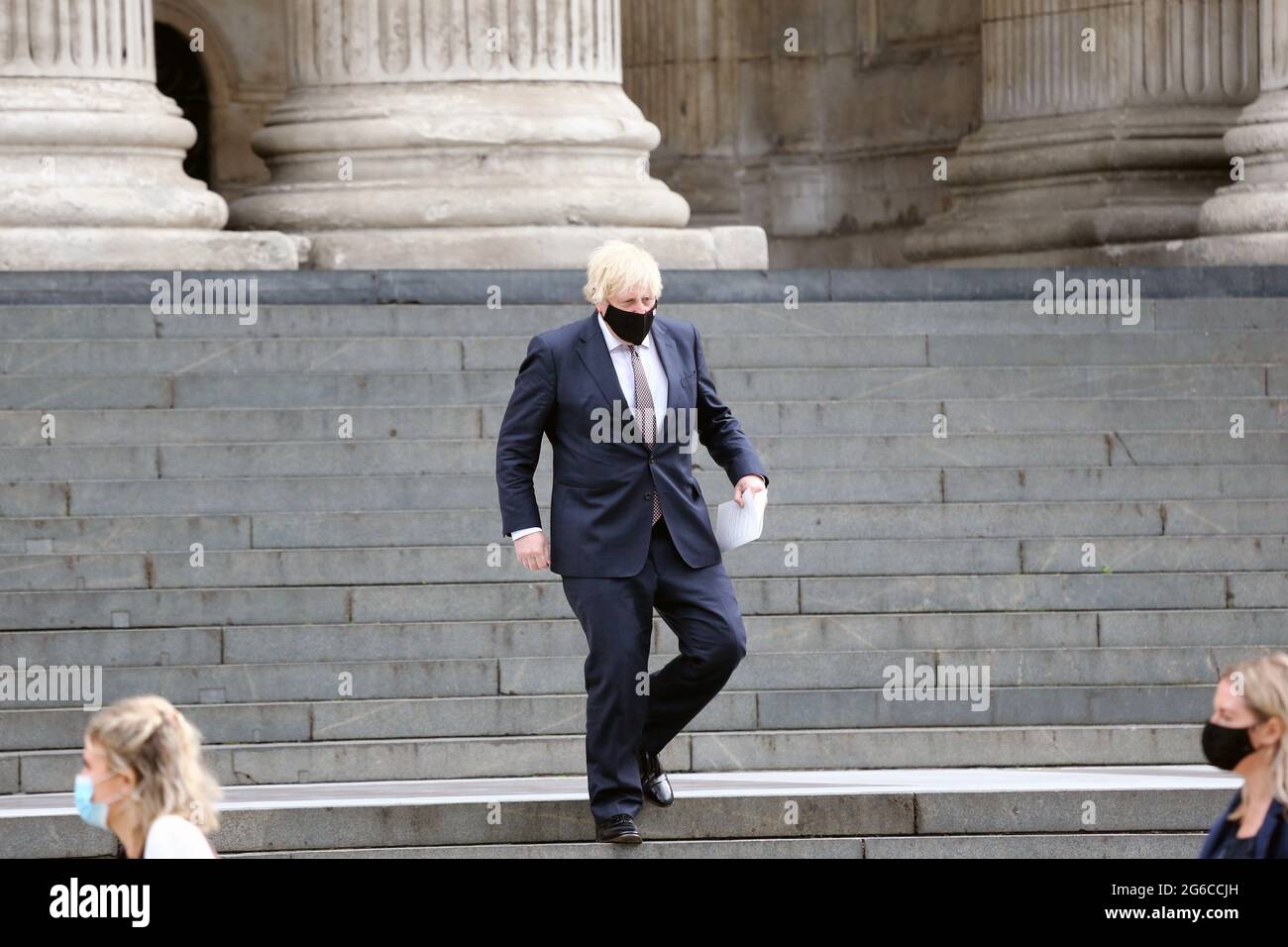 London, England, UK. 5th July, 2021. UK Prime Minister BORIS JOHNSON is ...