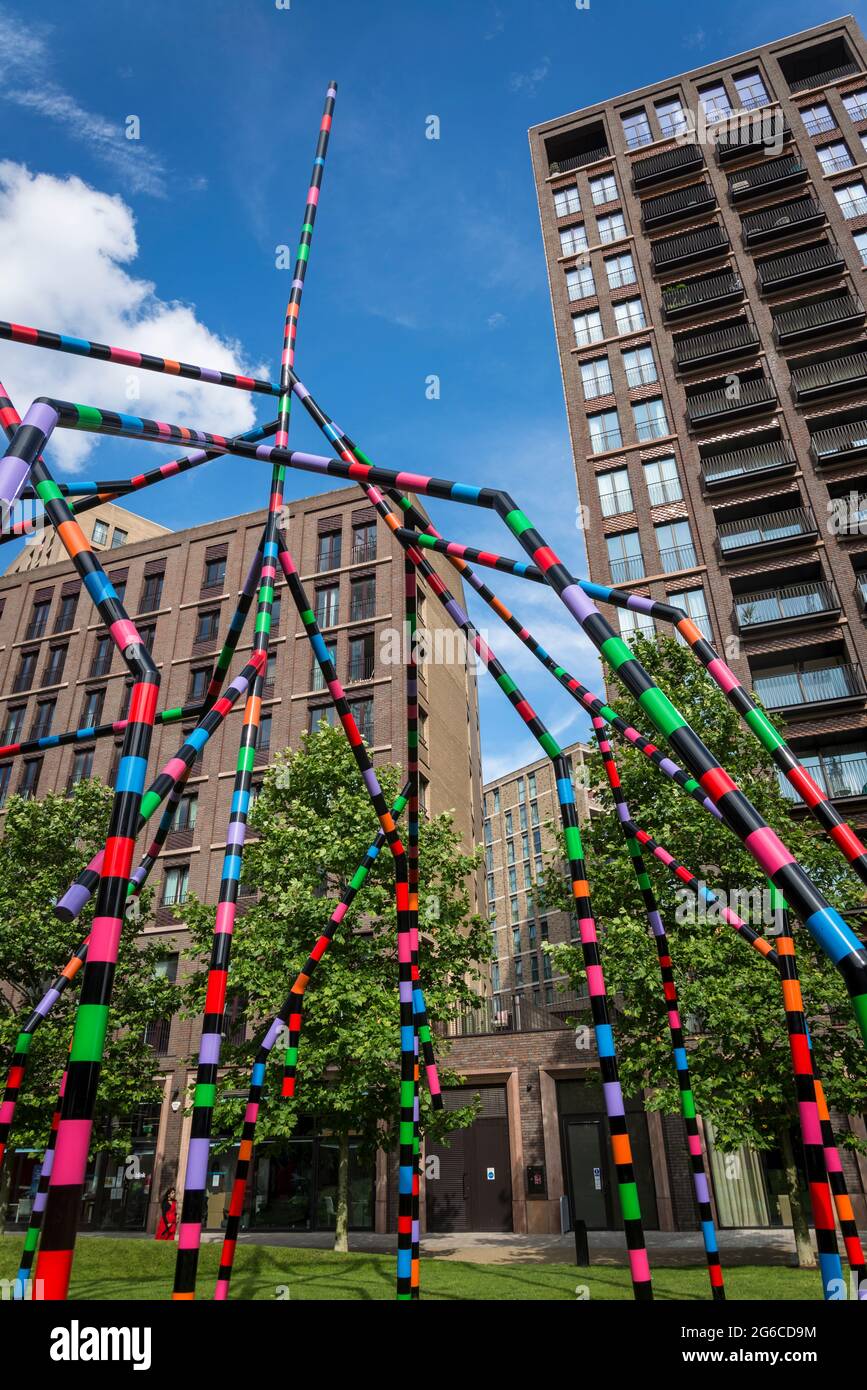 Lewis Cubitt Park with Eva Rothschild’s artwork, My World and Your ...