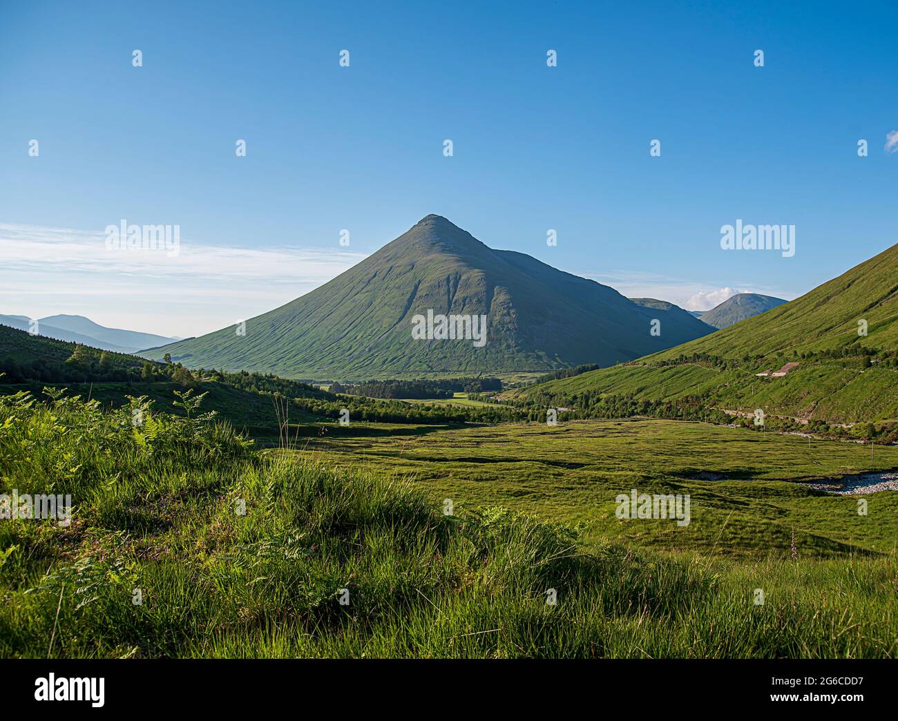 Landscape photography of mountain Beinn Dorain, Scotland Stock Photo ...
