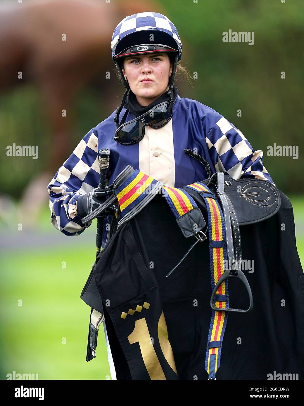 Jockey Megan Jordan after the racingtv.com Handicap (Female Amateur ...