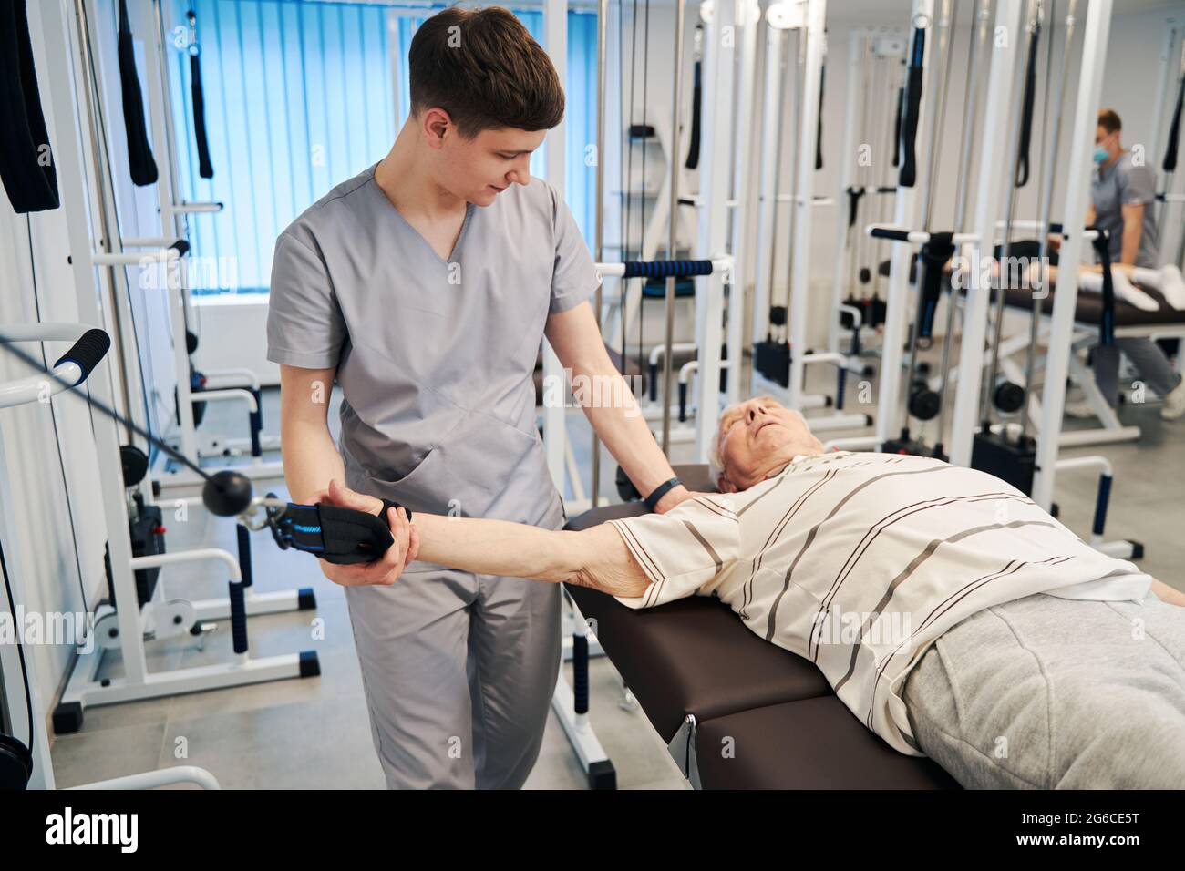 Lowering therapy hi-res stock photography and images - Alamy