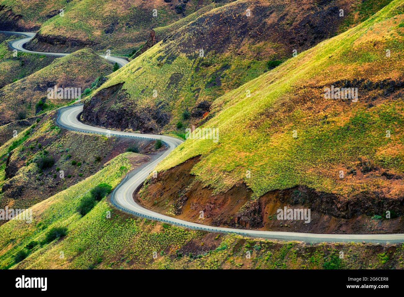 Eastern Oregon Hwy 3. Rattlesnake Grade, Oregon Stock Photo - Alamy