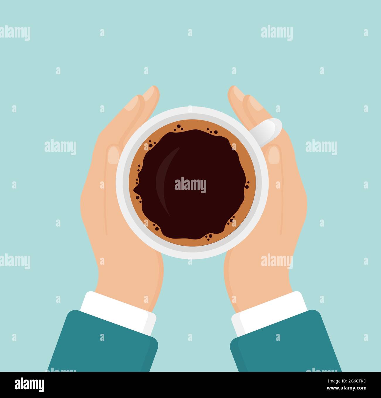 Concept top view flat Stock Vector Images - Alamy