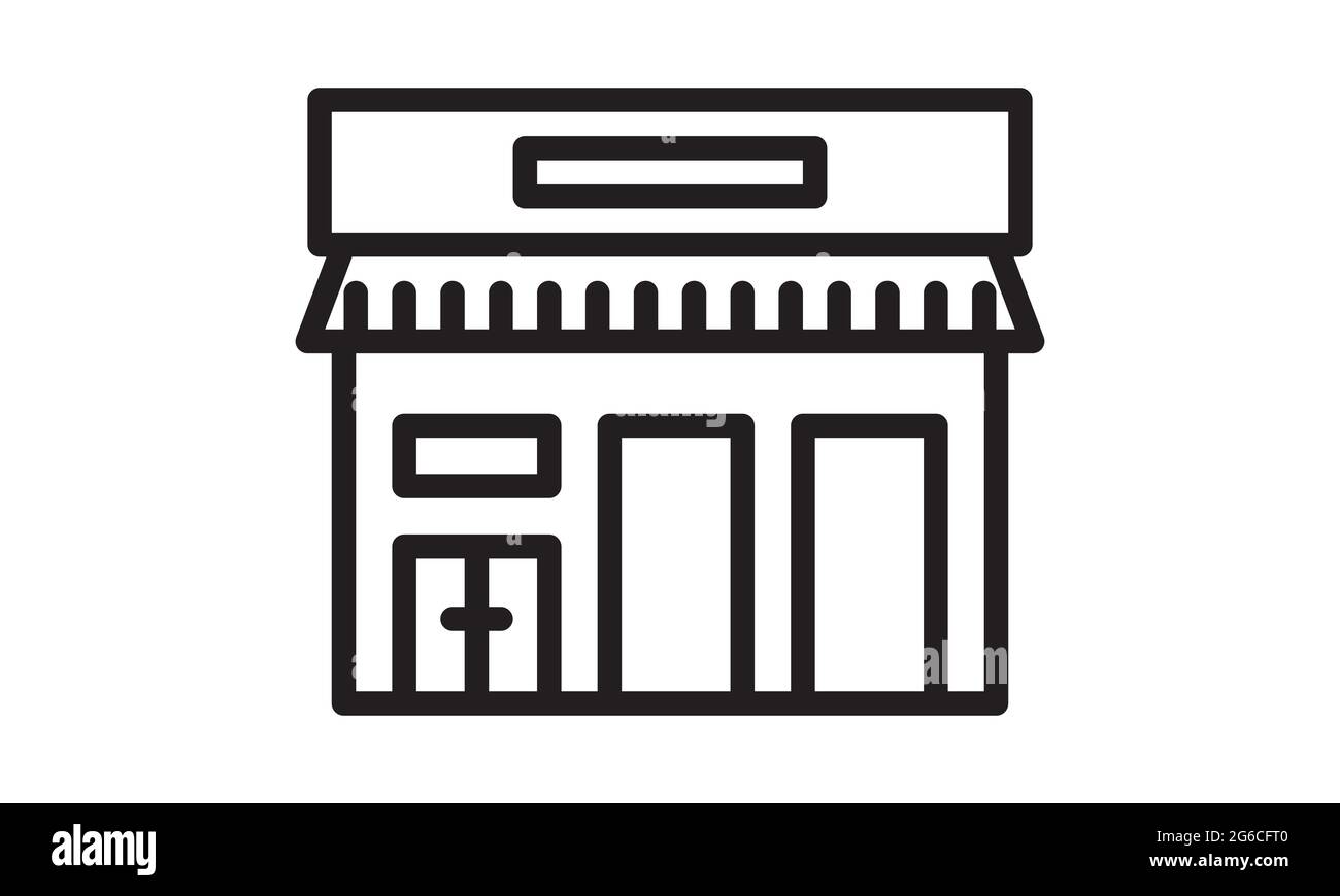 Cafe icon on white background. Vector Illustration Stock Vector Image ...