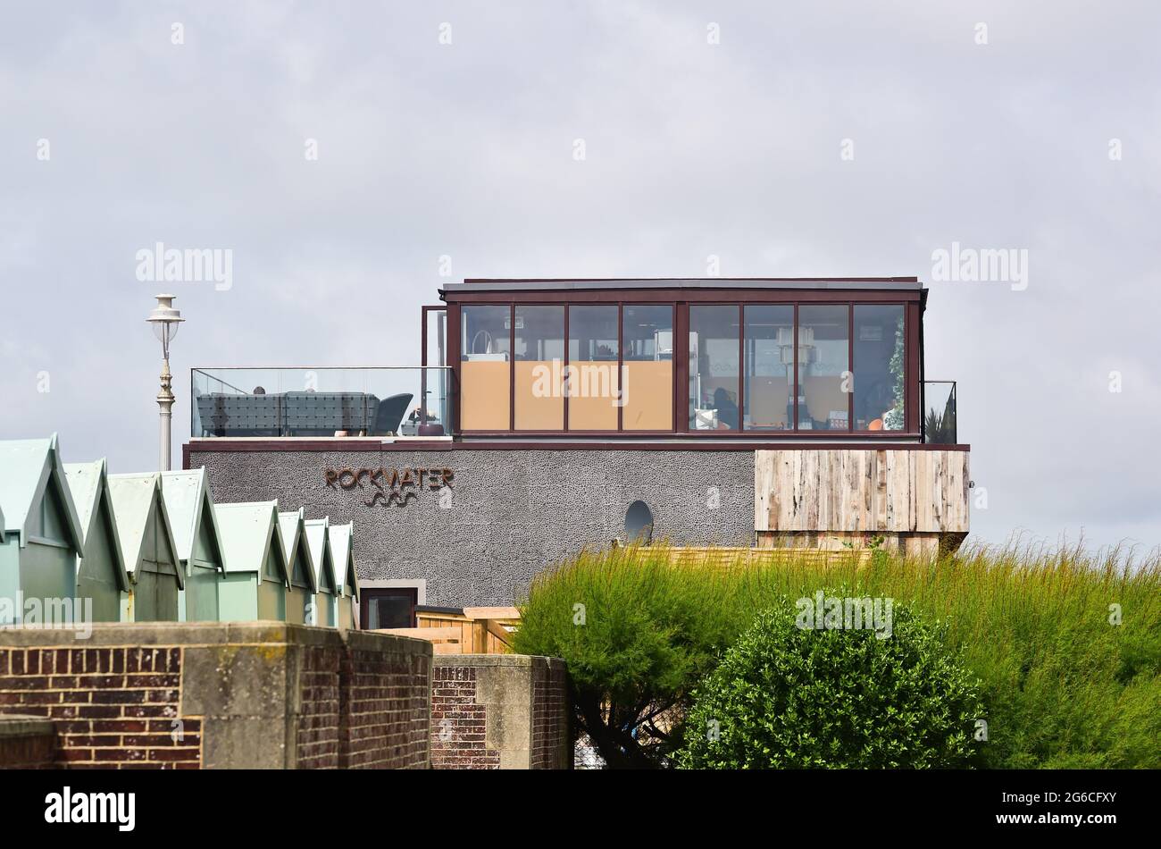 The newly opened Rockwater bar and restaurant overlooking the beach at ...