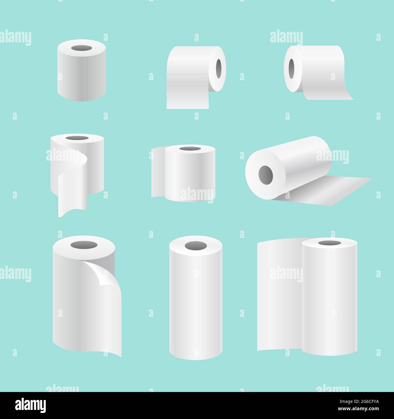 White toilet paper in Stock Vector Images - Alamy