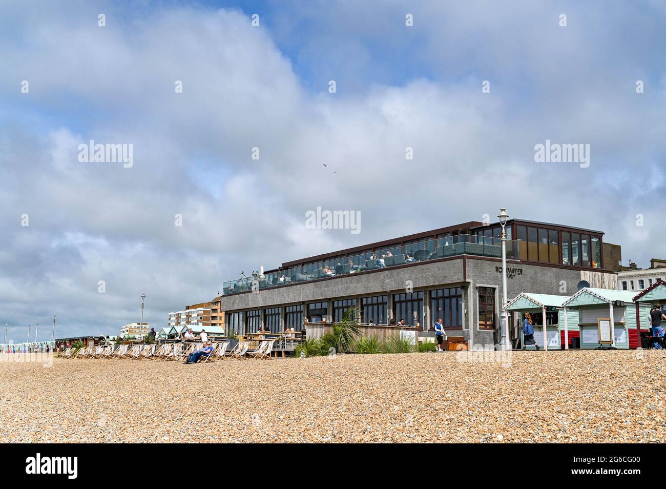 The newly opened Rockwater bar and restaurant overlooking the beach at ...