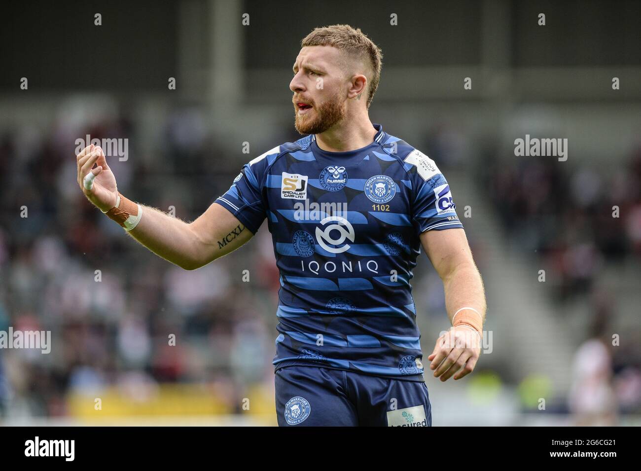 St. Helens, England - 3 July 2021 - Jackson Hastings of Wigan Warriors ...