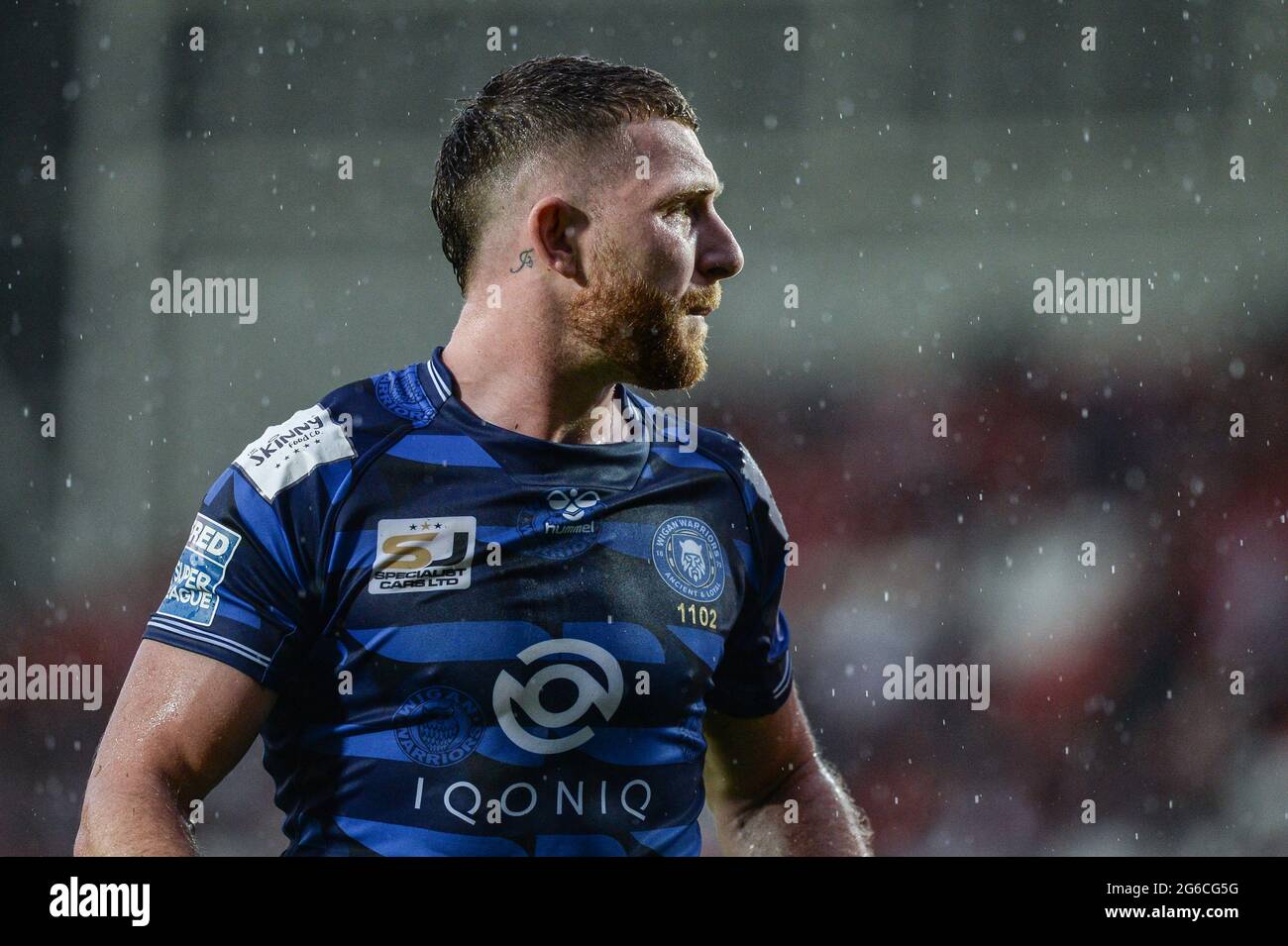 St. Helens, England - 3 July 2021 - Jackson Hastings of Wigan Warriors ...