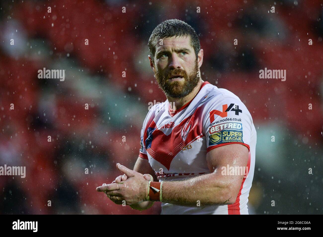 St. Helens, England - 3 July 2021 - Kyle Amor of St Helens during the ...