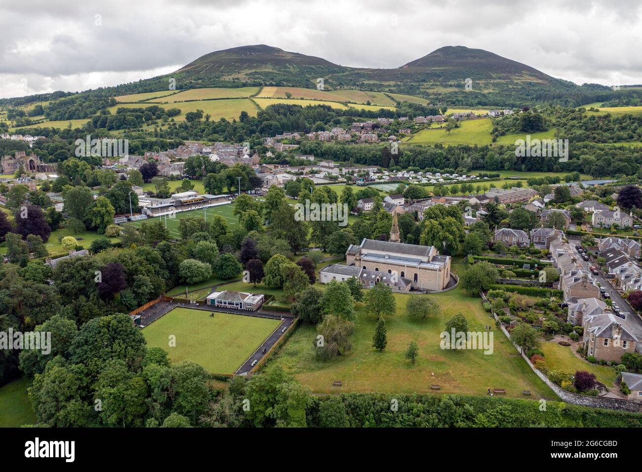 Melrose town scottish borders hi-res stock photography and images - Alamy