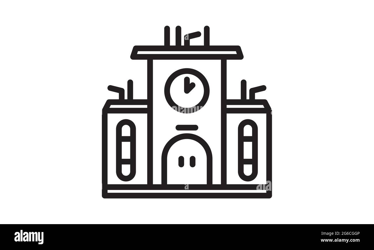 Town icon vector isolated on white background, Town transparent sign ...