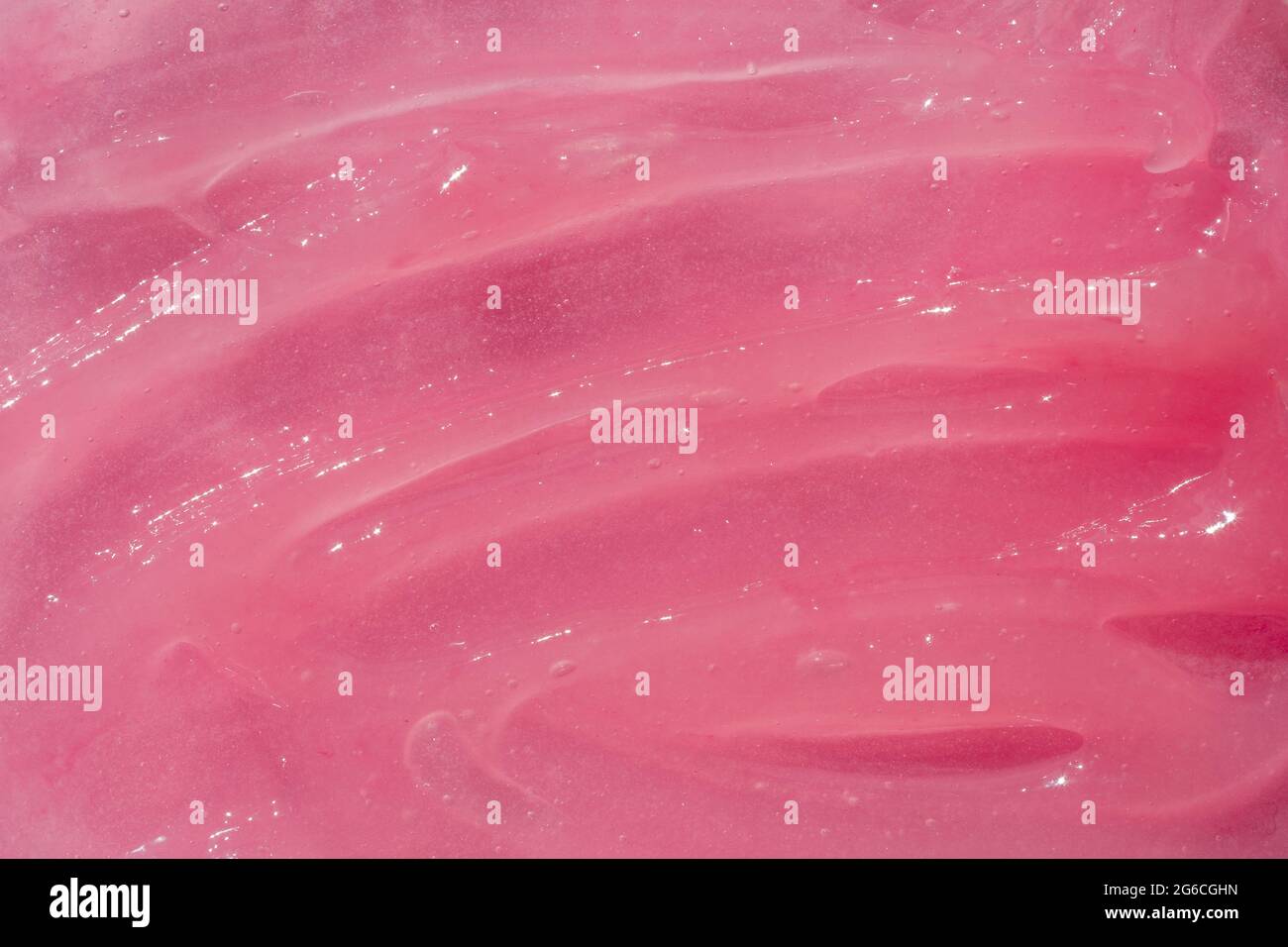 Cosmetics cream, balm smear smudge swatch, pink rosa textured ...