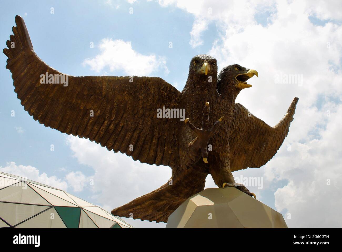 double headed eagle statue Stock Photo - Alamy