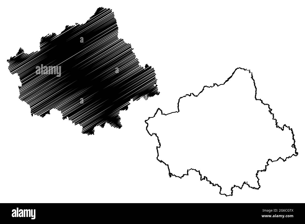 Treviso province map hi-res stock photography and images - Alamy