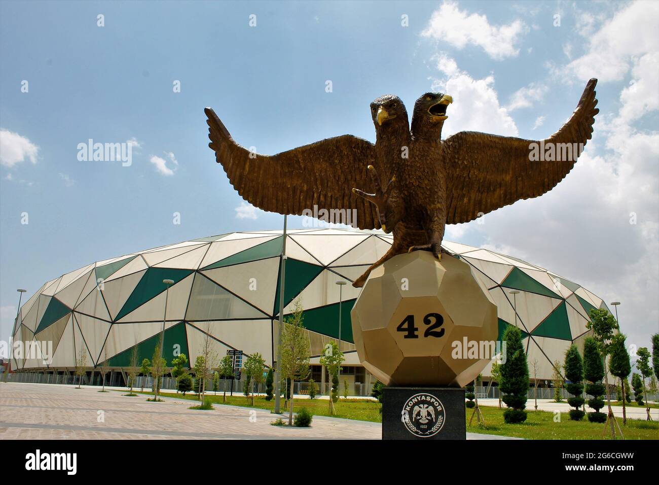 double headed eagle statue Stock Photo - Alamy