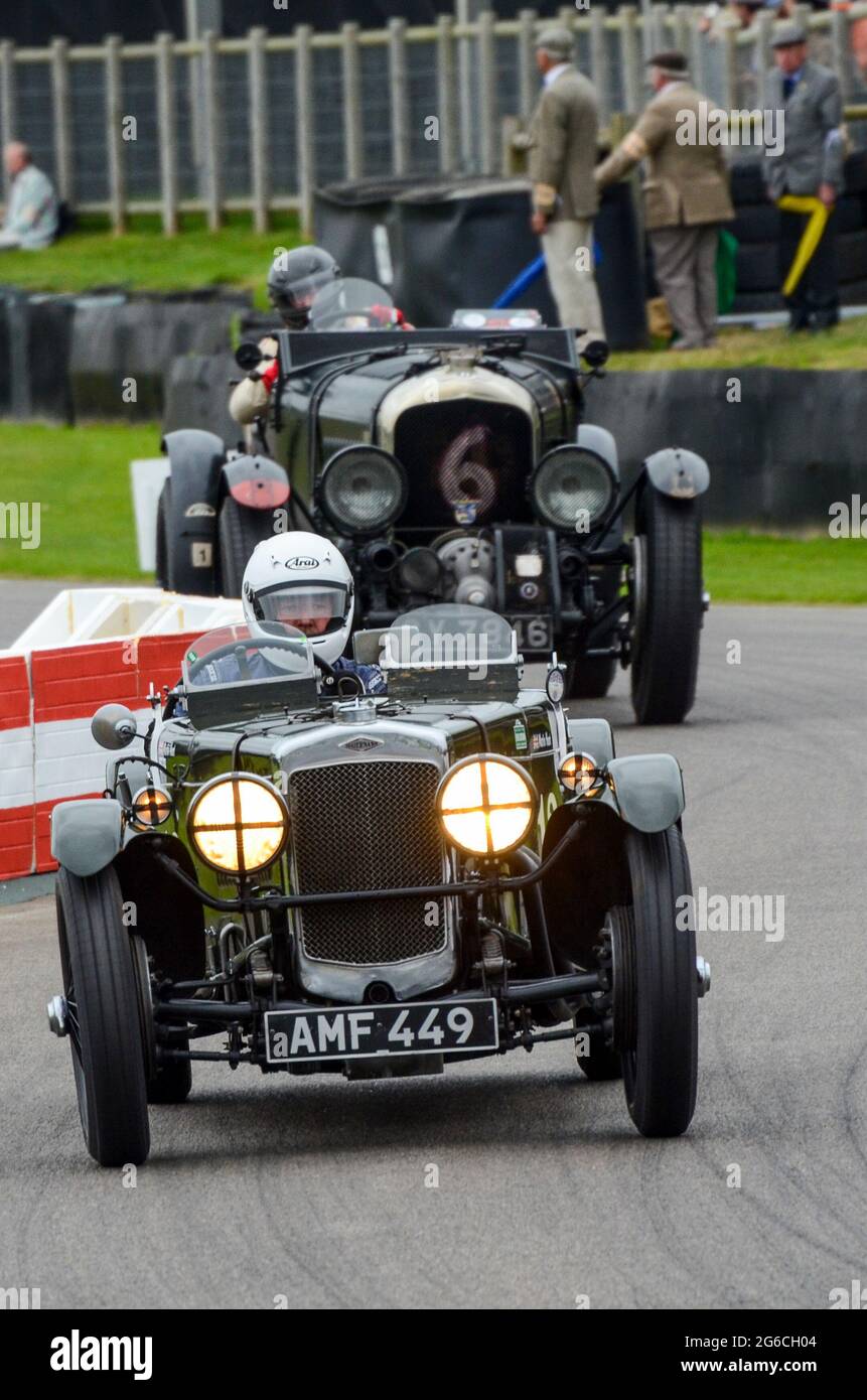 Frazer Nash TT replica classic, vintage racing car competing in the ...