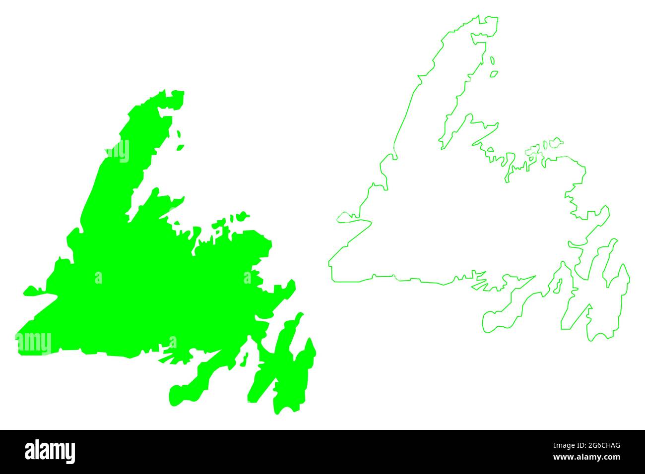 Newfoundland island (Canada, Newfoundland and Labrador Province, North ...