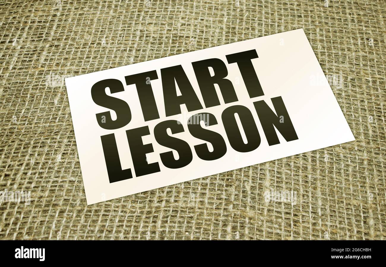 Start lesson hi-res stock photography and images - Alamy
