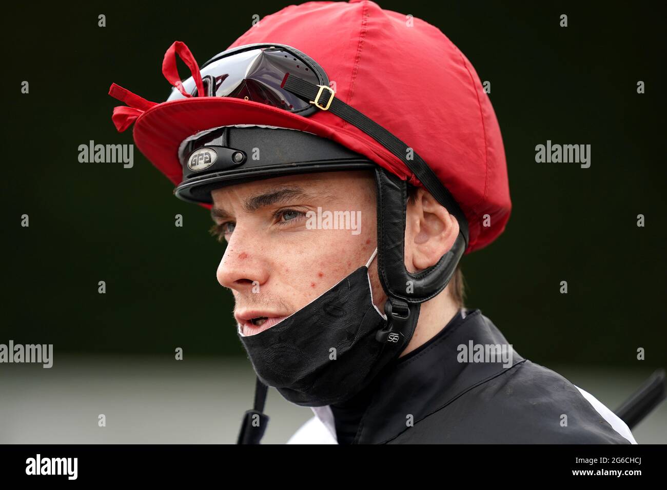 Jockey Callum Shepherd after victory in the Racing TV Extra Handicap ...