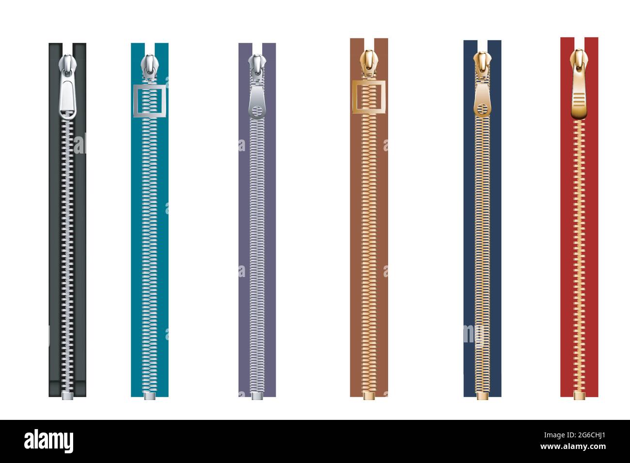 Golden zipper Stock Vector Images - Alamy