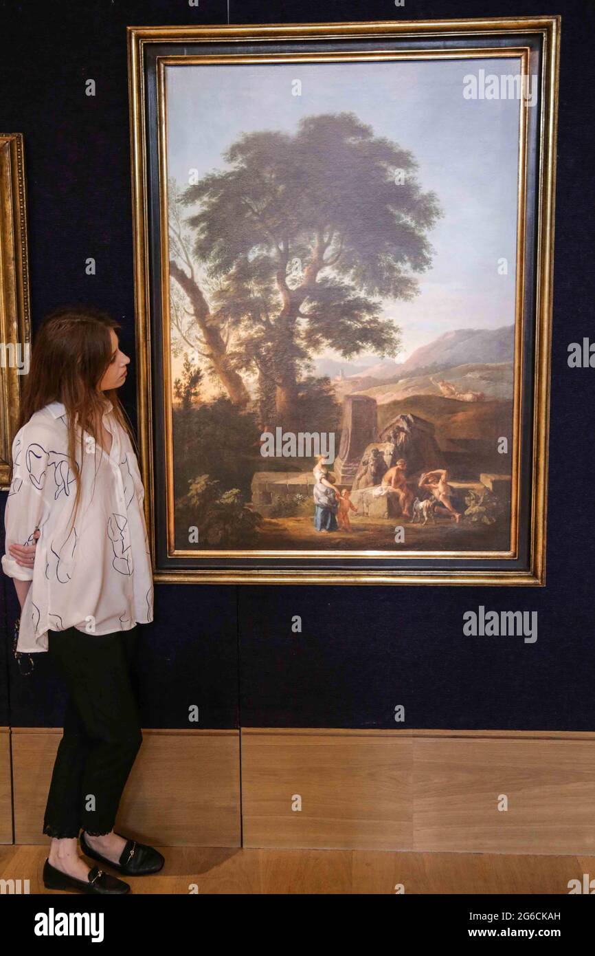London 05 July 2021 Bonhams Classic Week ,Old Masters Landscape with ...