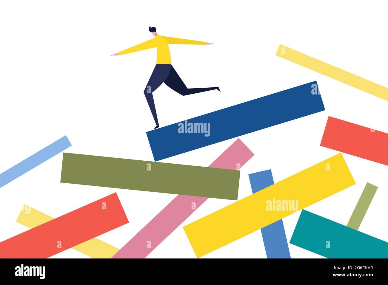 Balancing structure Stock Vector Images - Alamy