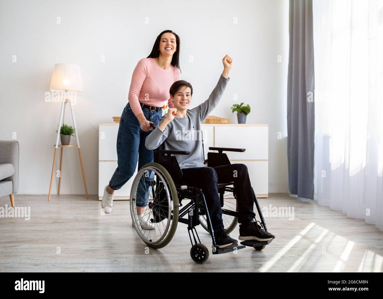 Disabled son hi-res stock photography and images - Alamy