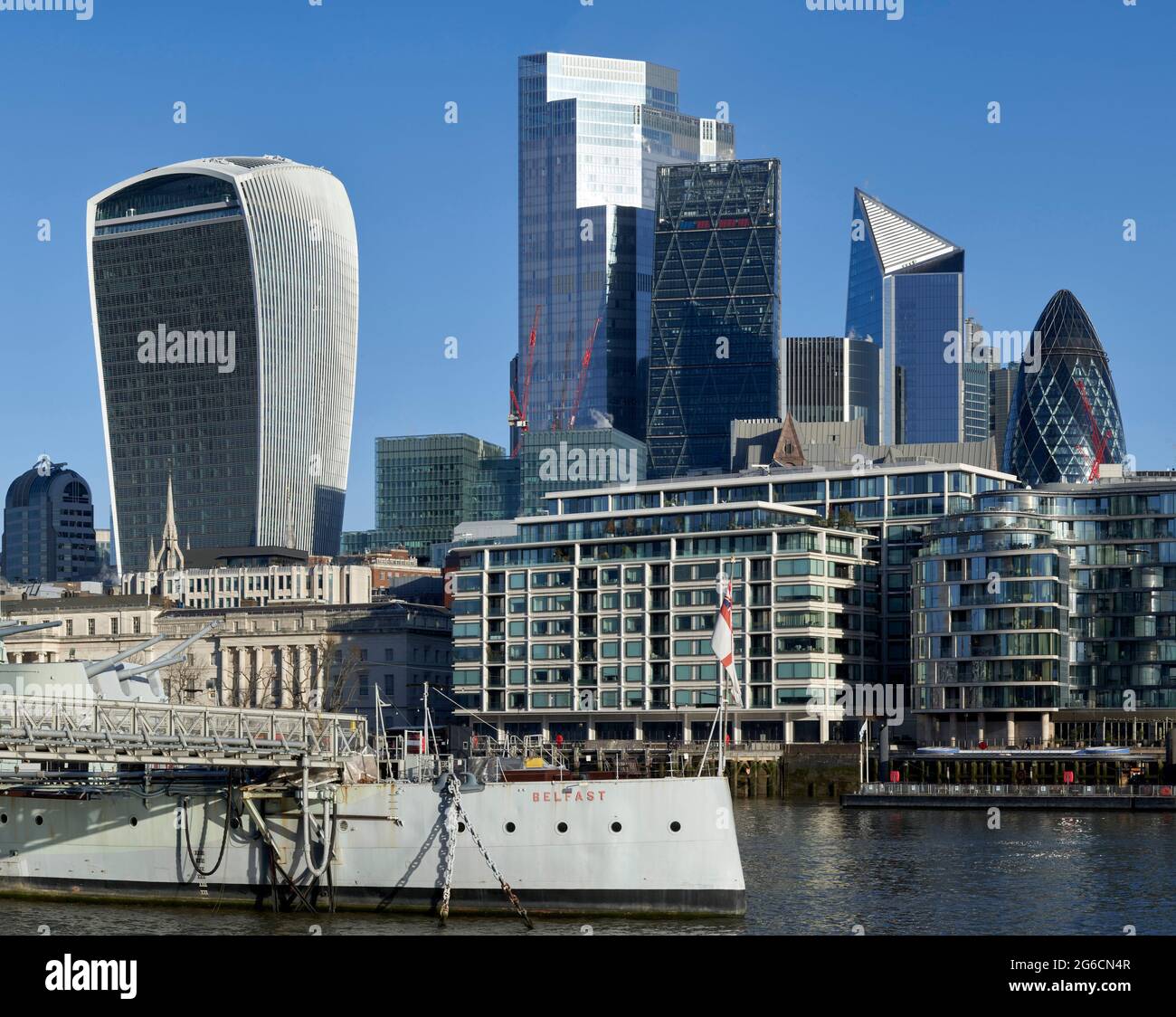 Early morning view over the Thames. 22 Bishopsgate, LONDON, United ...