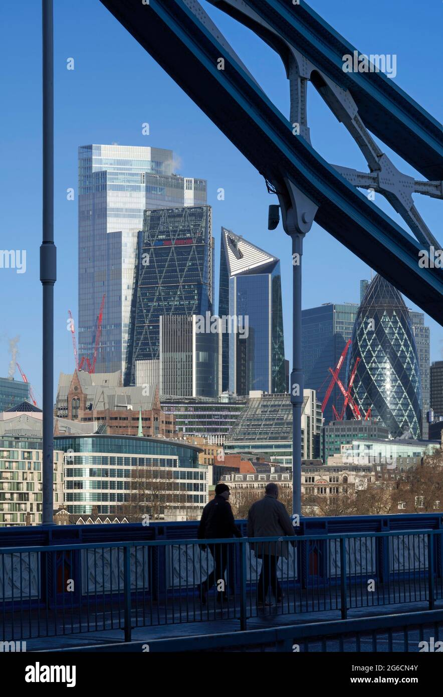 Early morning view from tower bridge. 22 Bishopsgate, LONDON, United ...