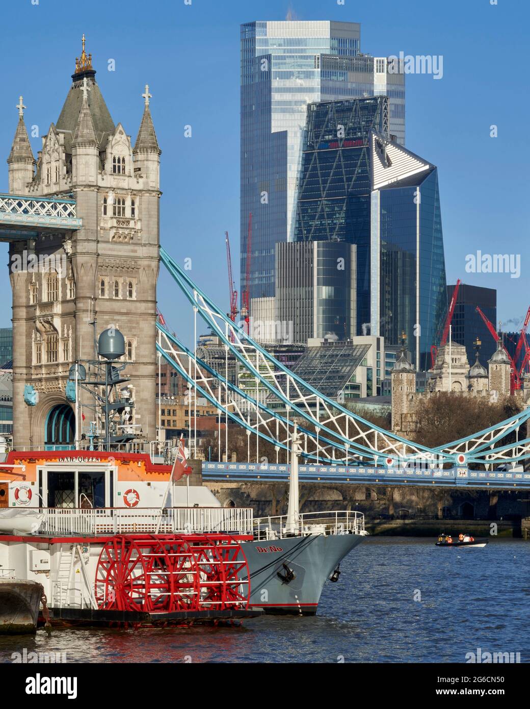 Early morning view from the Thames. 22 Bishopsgate, LONDON, United ...