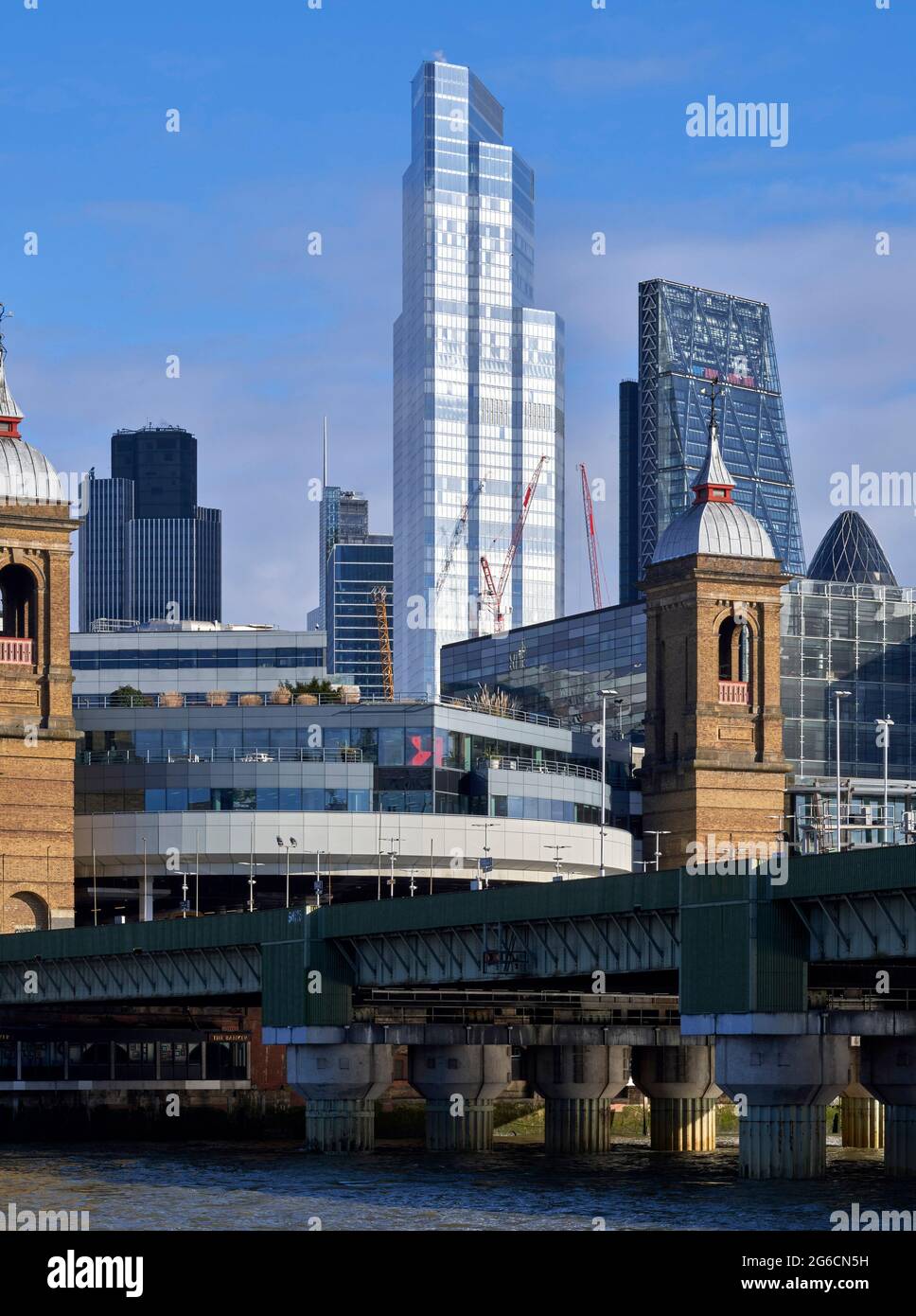 Early morning view over the Thames. 22 Bishopsgate, LONDON, United ...