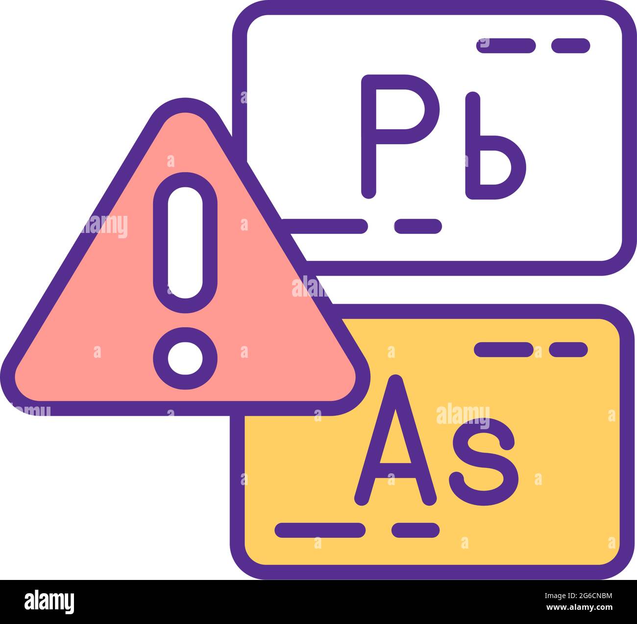 Environmental toxicants exposure RGB color icon Stock Vector Image ...