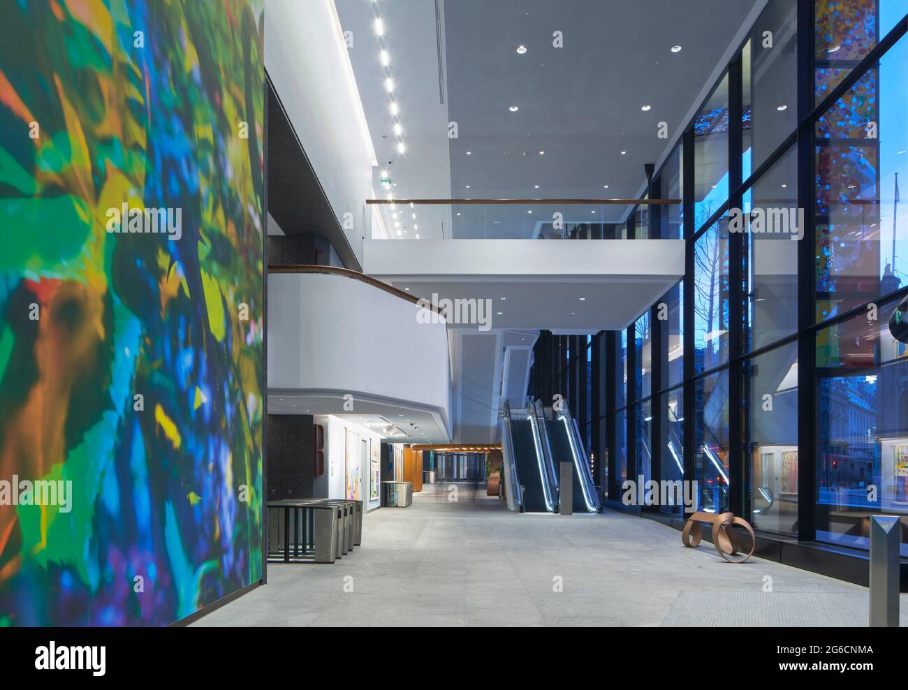 Reception area on ground floor. 22 Bishopsgate, LONDON, United Kingdom ...