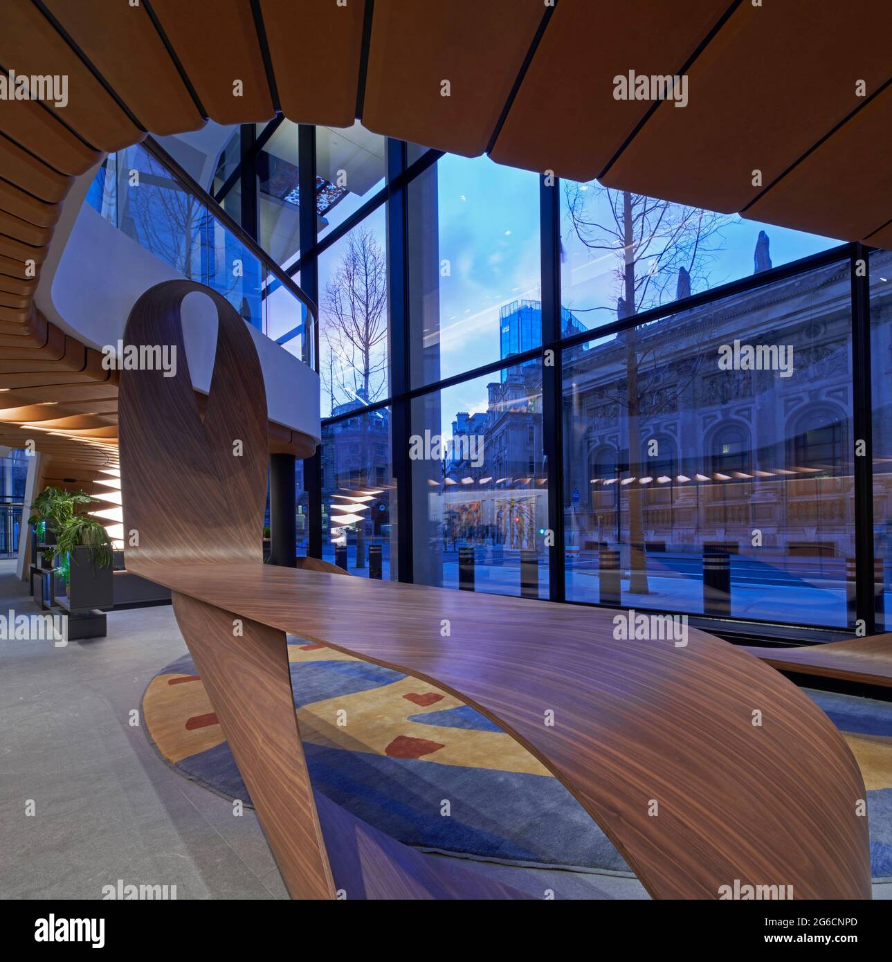 Reception area on ground floor. 22 Bishopsgate, LONDON, United Kingdom ...