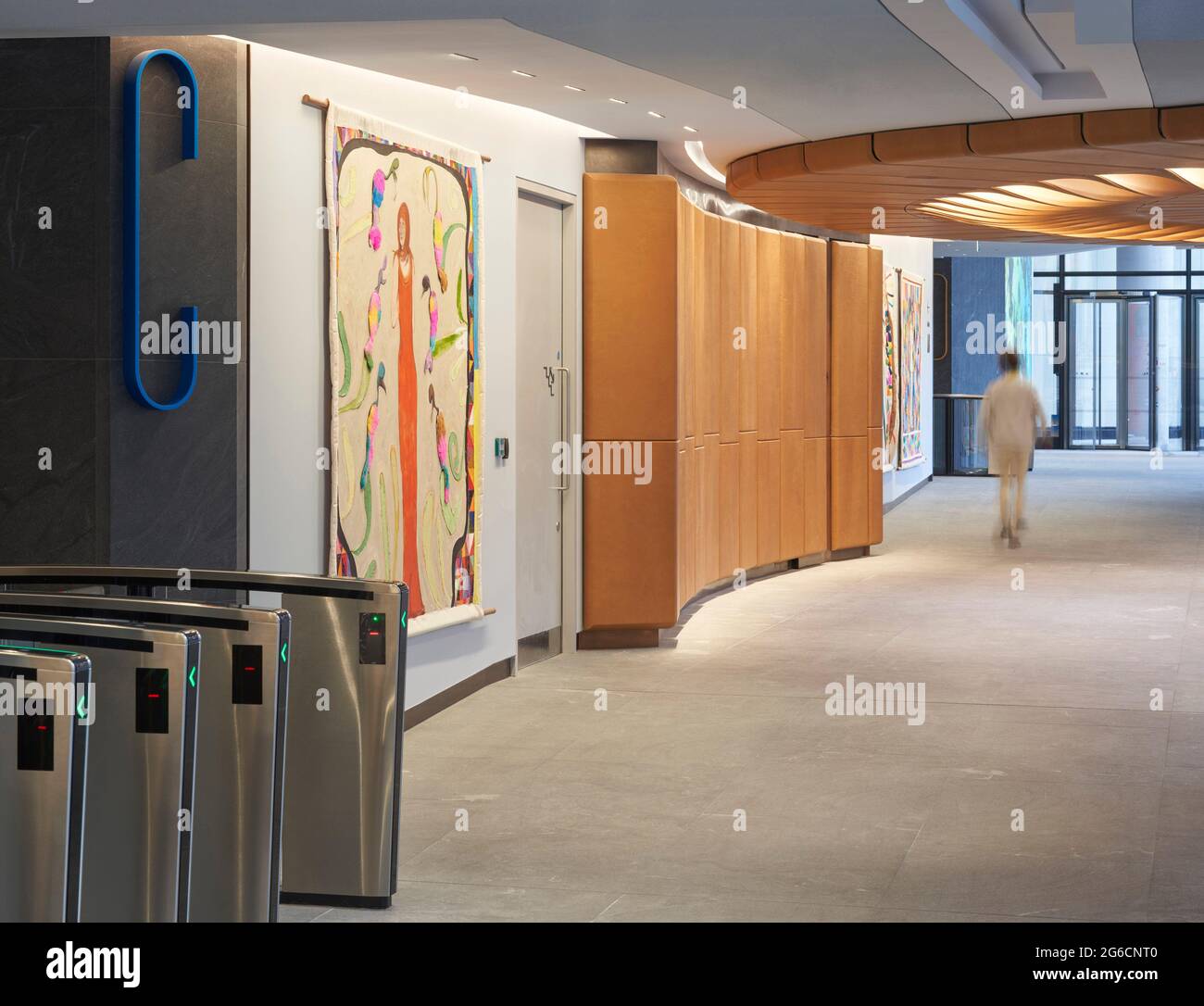 Reception area on ground floor. 22 Bishopsgate, LONDON, United Kingdom ...