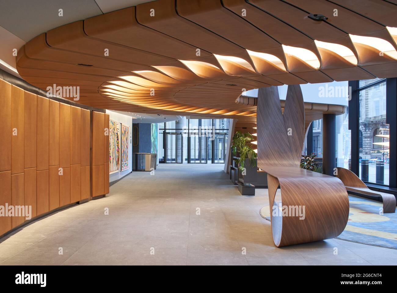 Reception area on ground floor. 22 Bishopsgate, LONDON, United Kingdom ...