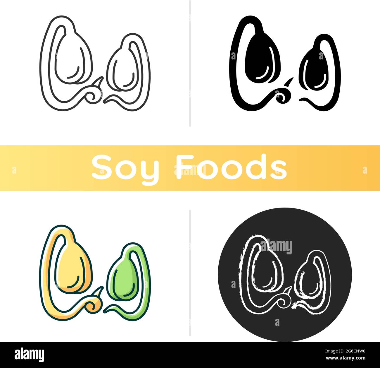 Sprouts bean Stock Vector Images - Alamy